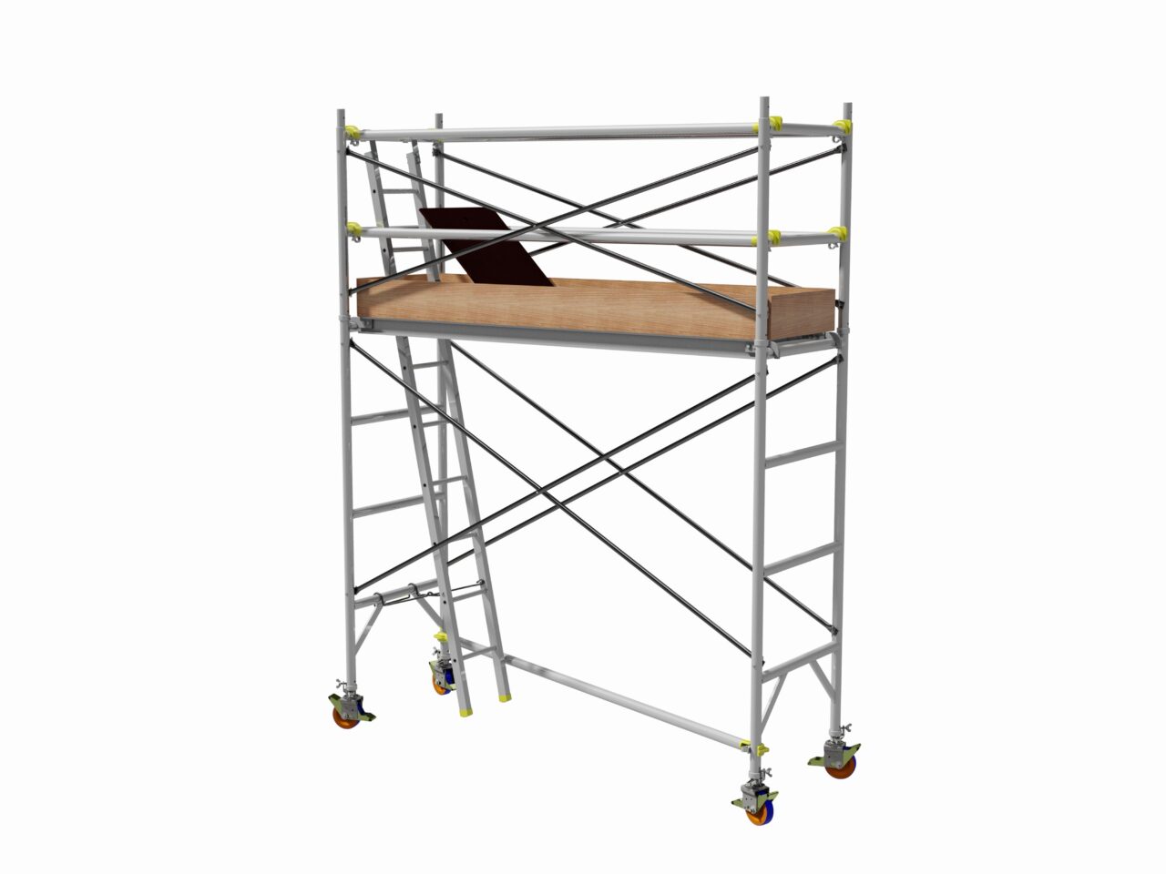 Mobile scaffold tower 2m high (Slim Profile) | North Harbour Hire