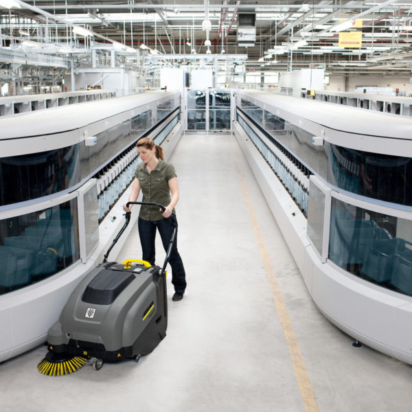 Karcher Walk Behind Battery Sweeper | North Harbour Hire